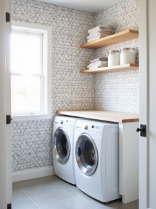 20 Fresh Laundry Room Wallpaper Ideas to Make Chores Chic - Decor Angle