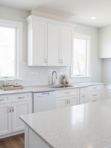 22 Kitchen Countertops That Make White Cabinets Sing - Decor Angle
